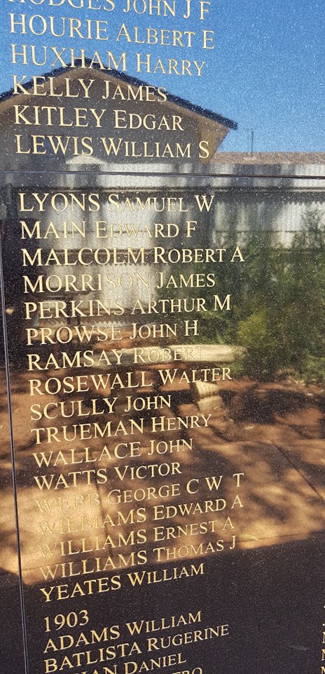 Walter Frederick ROSEWALL - Western Australian Virtual Miners Memorial