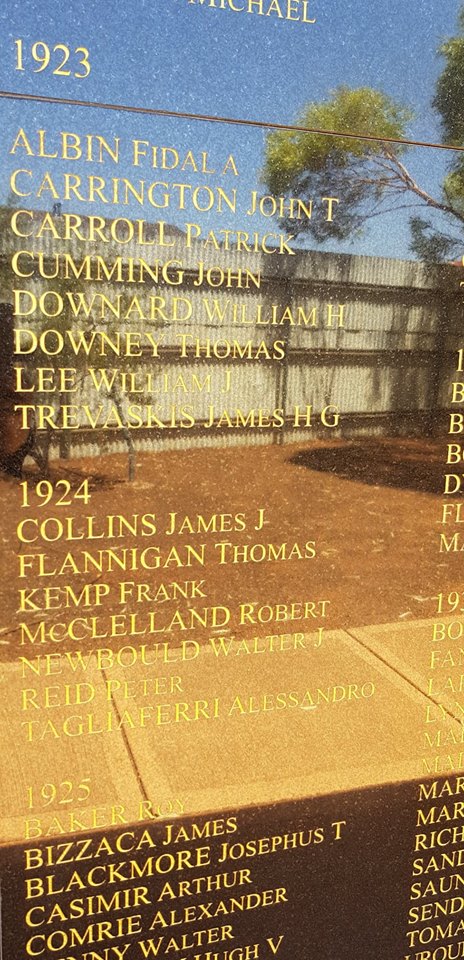 William John LEE - Western Australian Virtual Miners Memorial