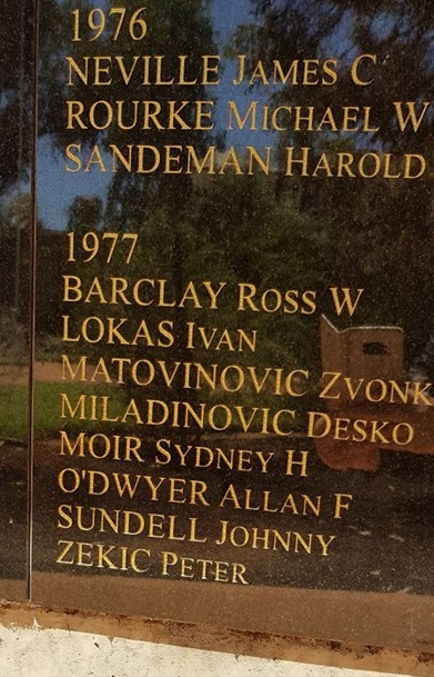 Harold William SANDEMAN - Western Australian Virtual Miners Memorial