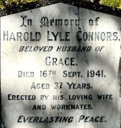 Harold Lyle “Roselle” CONNORS - Western Australian Virtual Miners Memorial