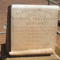 George Fortescue BARLOW - Western Australian Virtual Miners Memorial