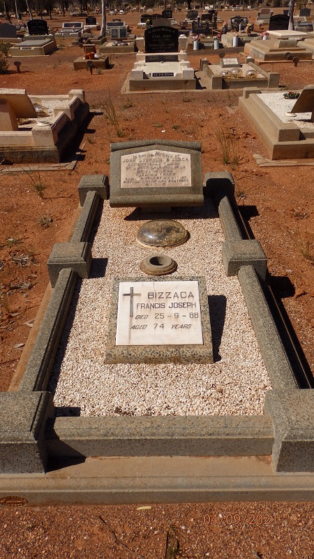 John Stephen “Ivan” BIZZACA - Western Australian Virtual Miners Memorial