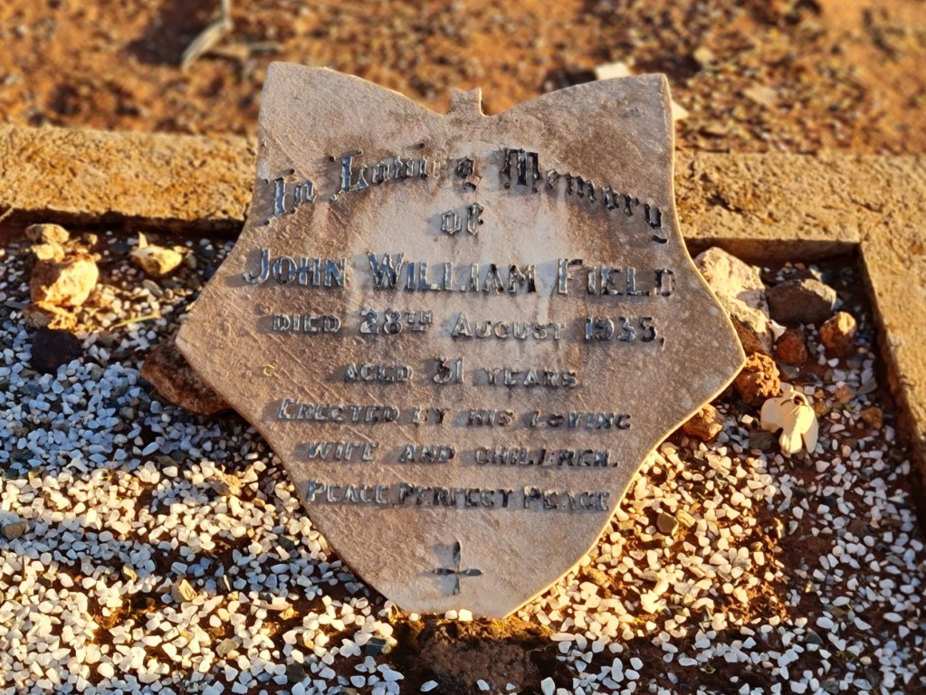 John William FIELD - Western Australian Virtual Miners Memorial