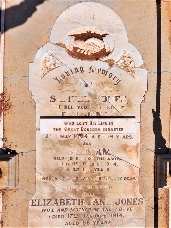 Samuel JONES - Western Australian Virtual Miners Memorial