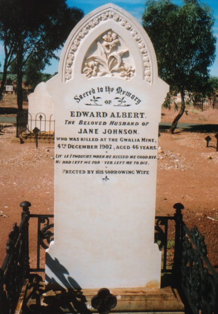 Edward Albert JOHNSON - Western Australian Virtual Miners Memorial