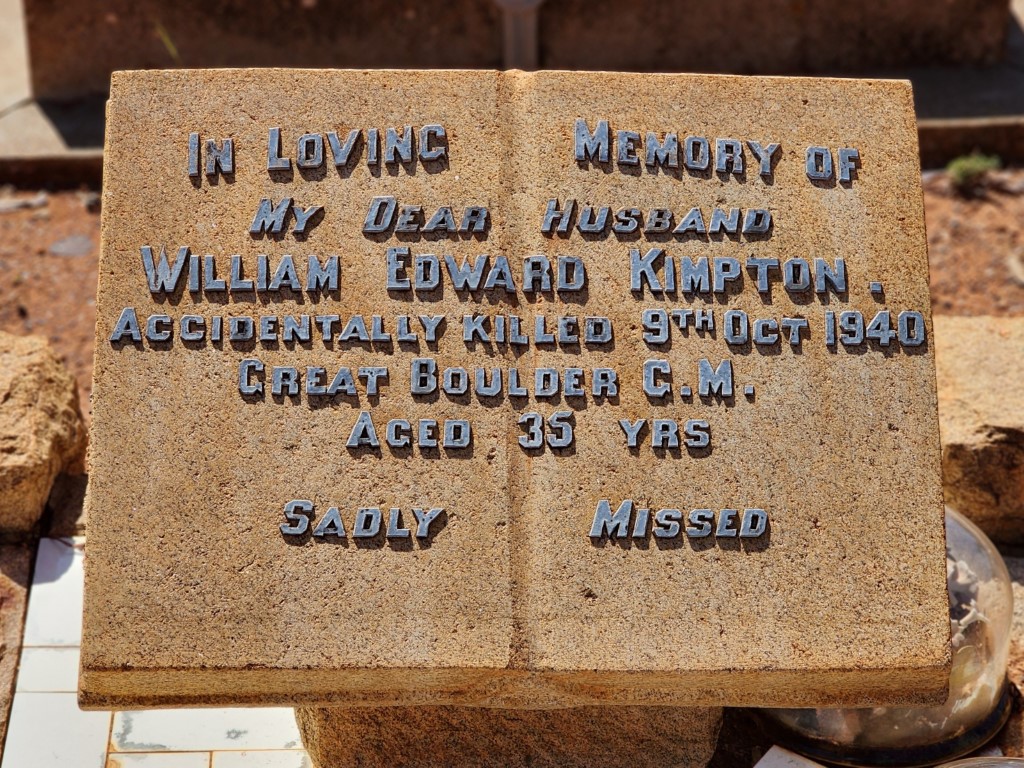 William Edward KIMPTON - Western Australian Virtual Miners Memorial