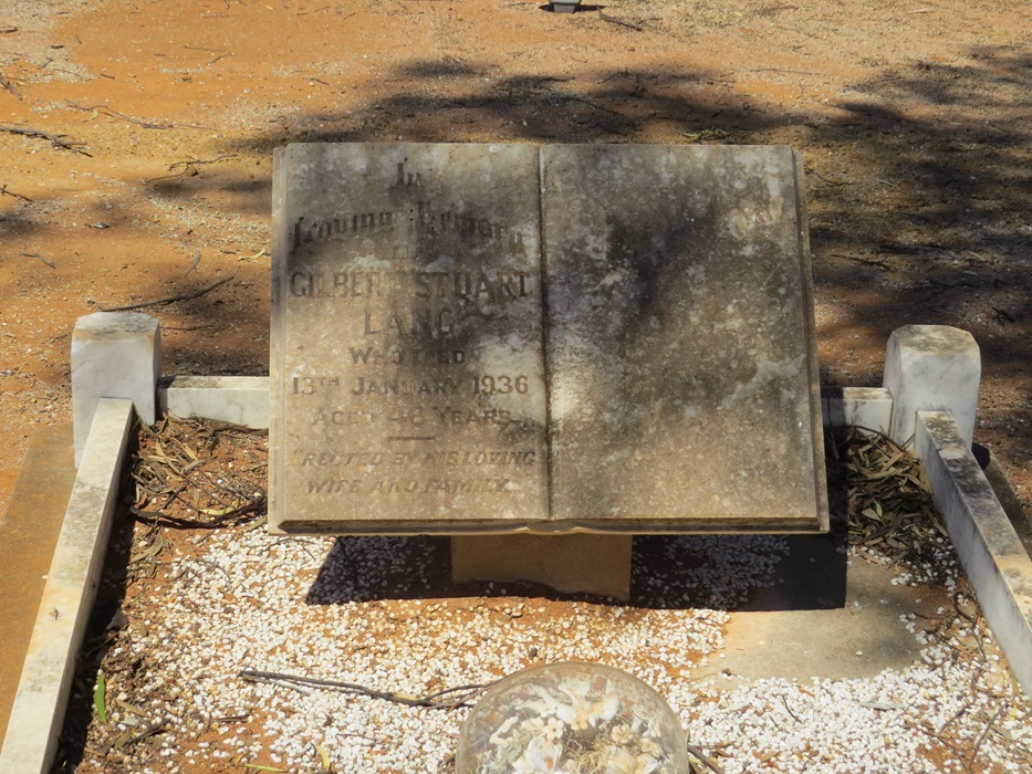 Gilbert Stuart LANG - Western Australian Virtual Miners Memorial