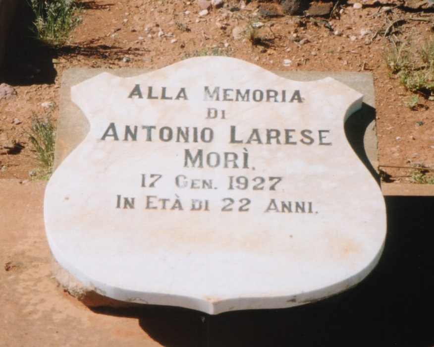 Antonio LARESE - Western Australian Virtual Miners Memorial