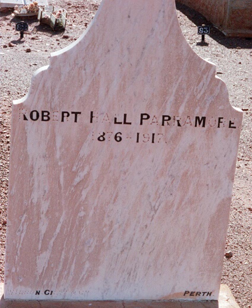 Robert Hall ‘Bob’PARRAMORE - Western Australian Virtual Miners Memorial