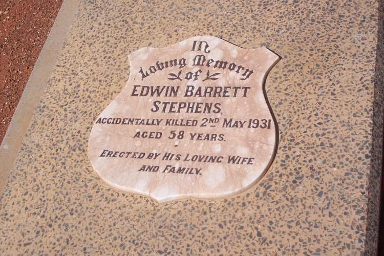 Edwin Barrett STEPHENS - Western Australian Virtual Miners Memorial