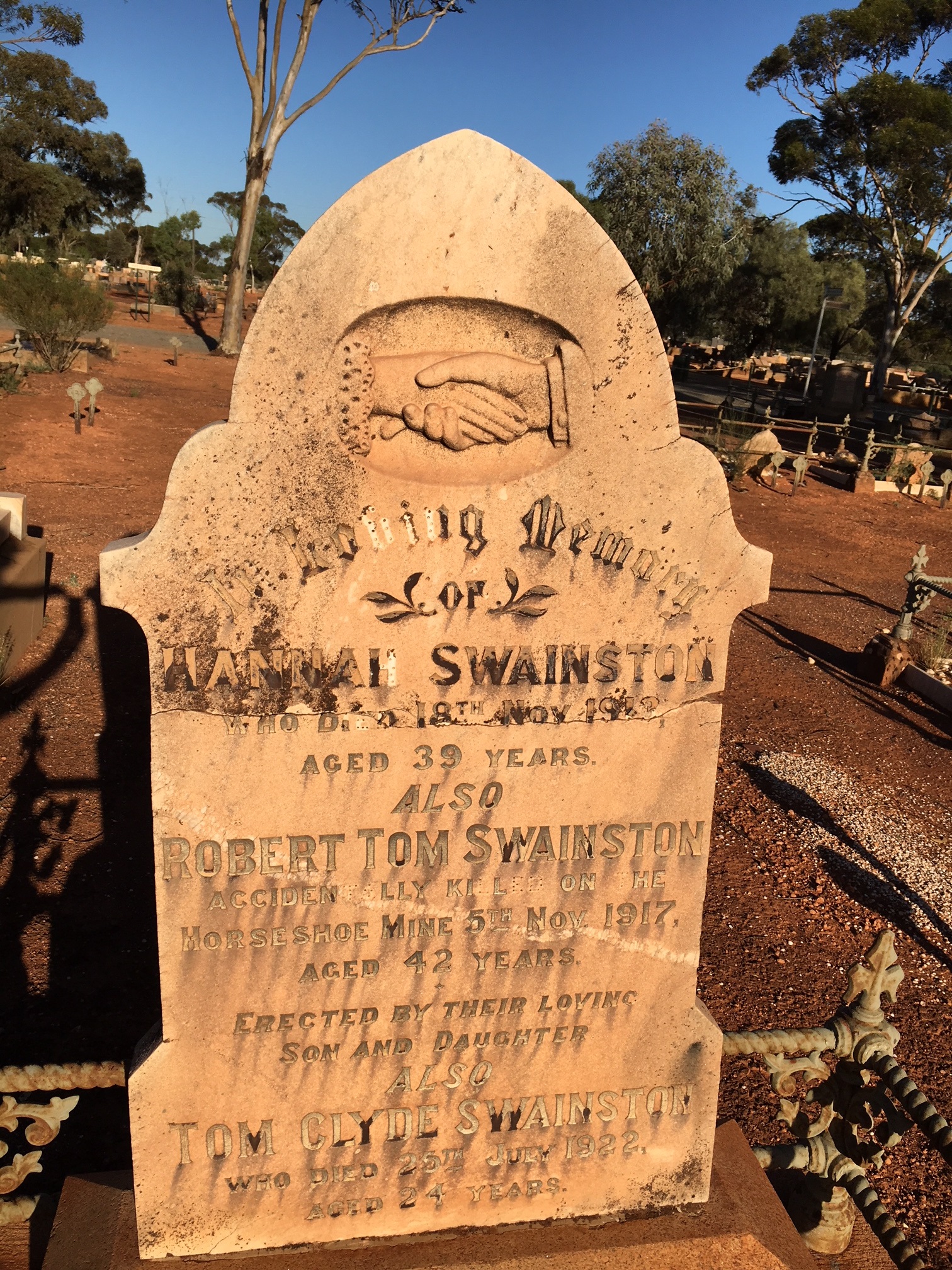Thomas “Tom” Robert SWAINSTON - Western Australian Virtual Miners Memorial