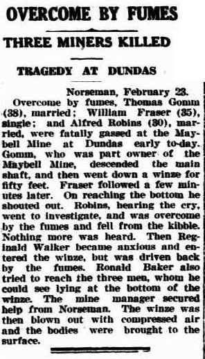 Thomas Felby GOMM - Western Australian Virtual Miners Memorial