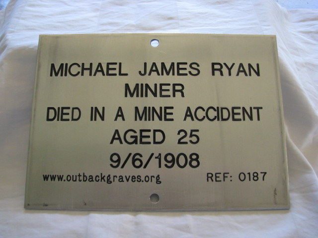 Michael James “Mick” RYAN - Western Australian Virtual Miners Memorial