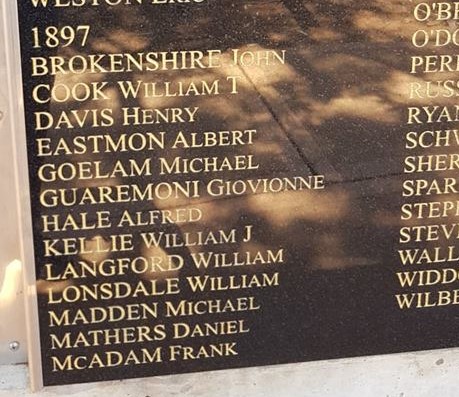 Daniel MATHERS - Western Australian Virtual Miners Memorial