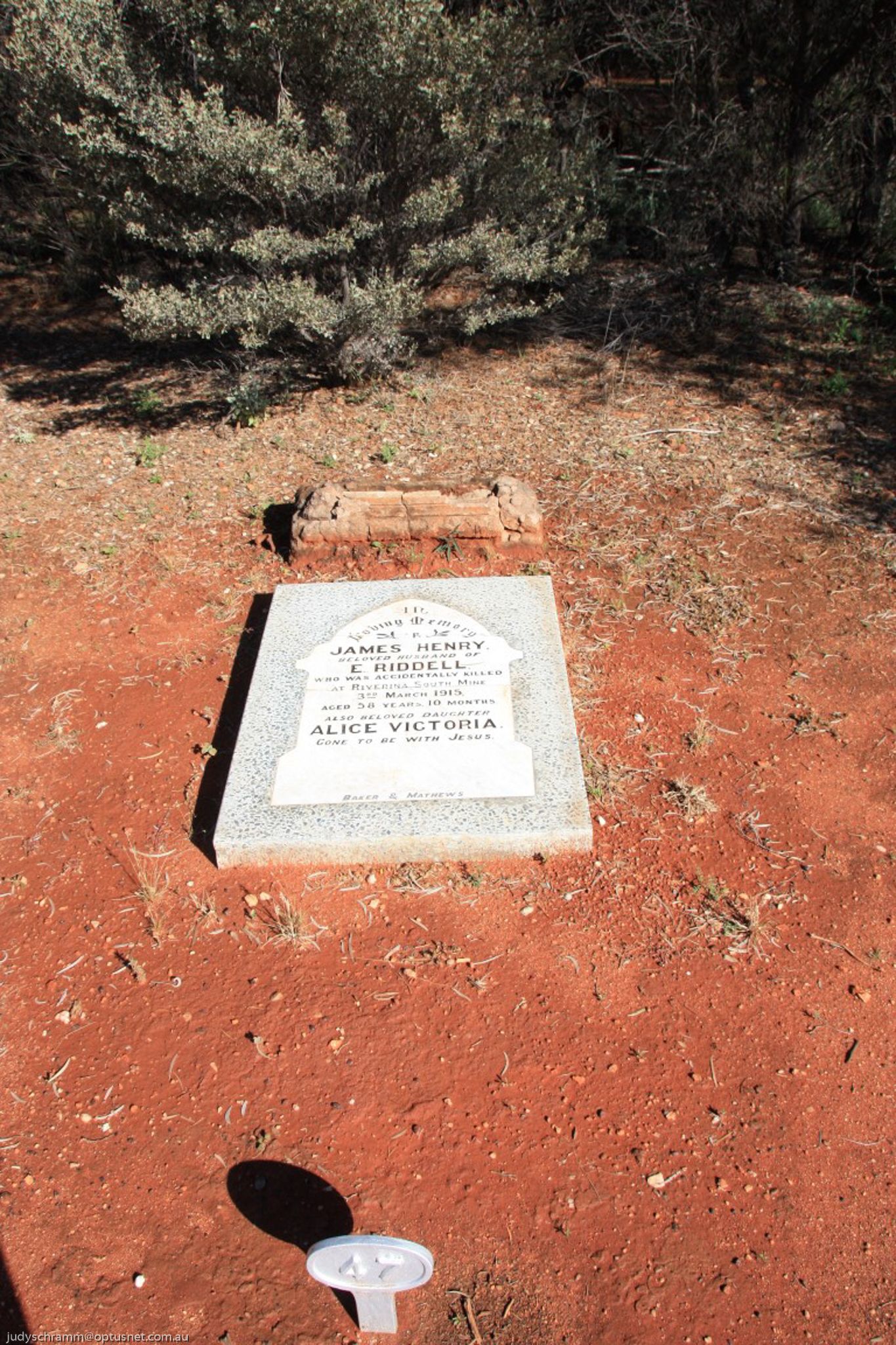 James Henry RIDDELL - Western Australian Virtual Miners Memorial