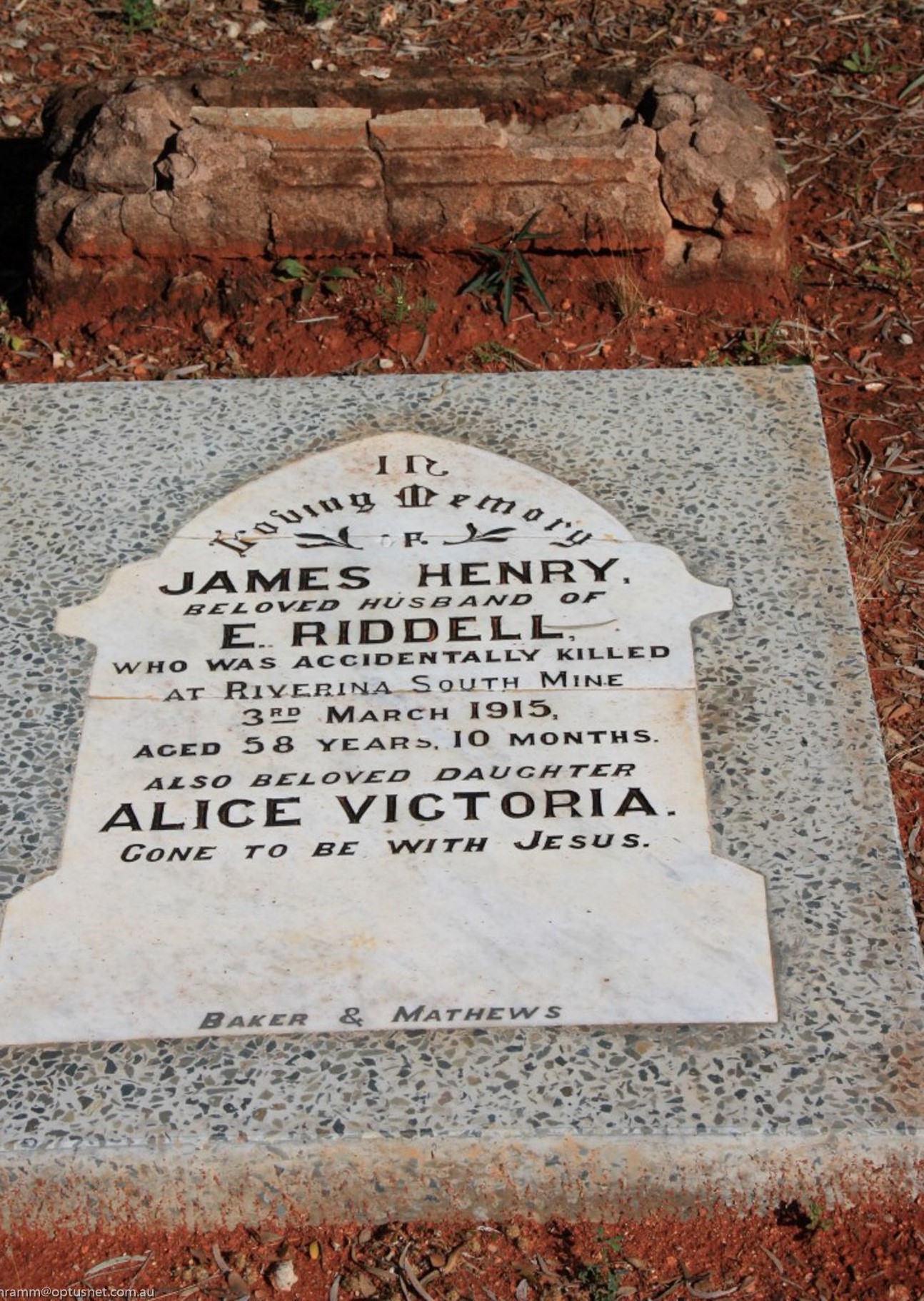 James Henry RIDDELL - Western Australian Virtual Miners Memorial