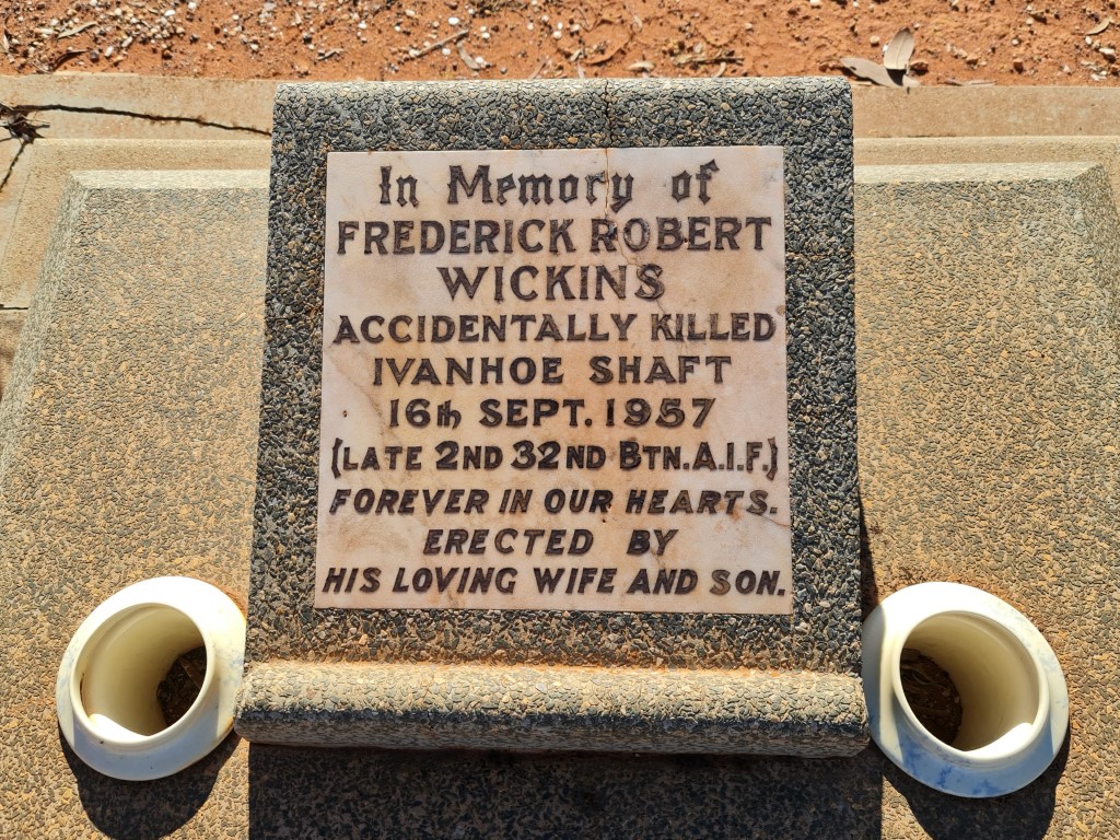 Frederick Robert WICKINS - Western Australian Virtual Miners Memorial