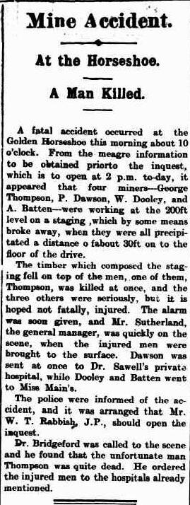 George Henry Norman THOMPSON - Western Australian Virtual Miners Memorial