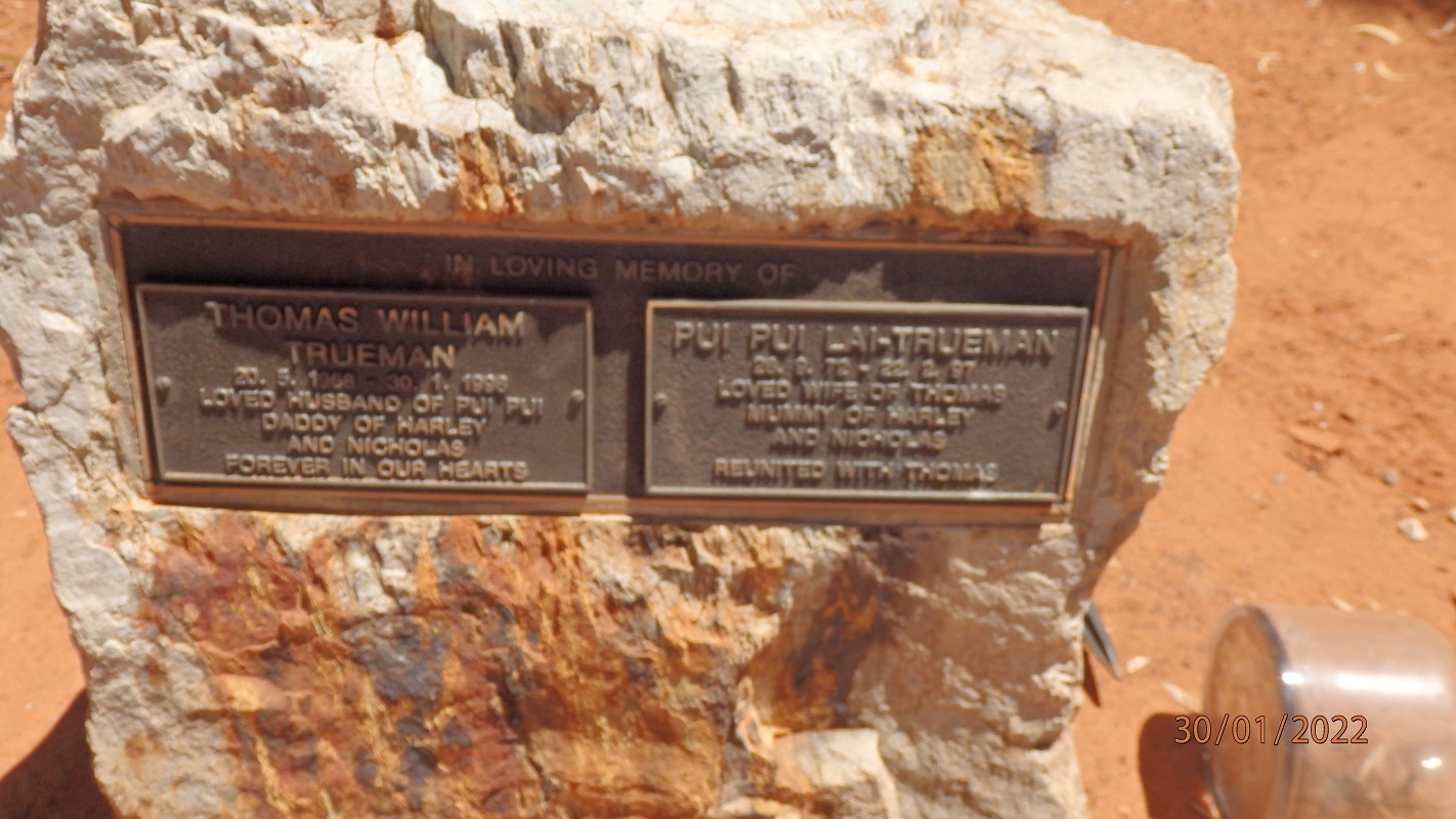 Thomas William TRUEMAN - Western Australian Virtual Miners Memorial