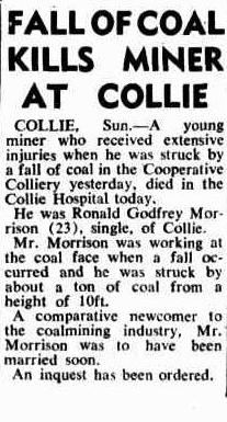 Ronald Godfrey MORRISON - Western Australian Virtual Miners Memorial