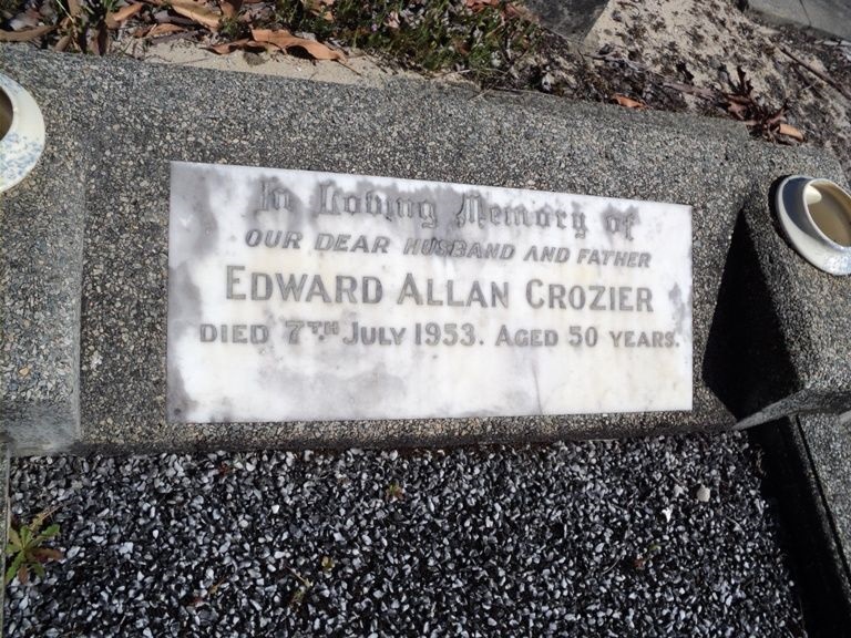 Edward Allan CROZIER - Western Australian Virtual Miners Memorial
