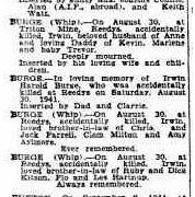 Irwin Harold “Whip” BURGE - Western Australian Virtual Miners Memorial