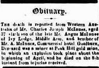 Joseph Charles MCINNES - Western Australian Virtual Miners Memorial